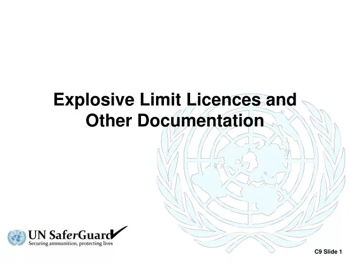 PPT - Explosive Limit Licences and Other Documentation PowerPoint ...