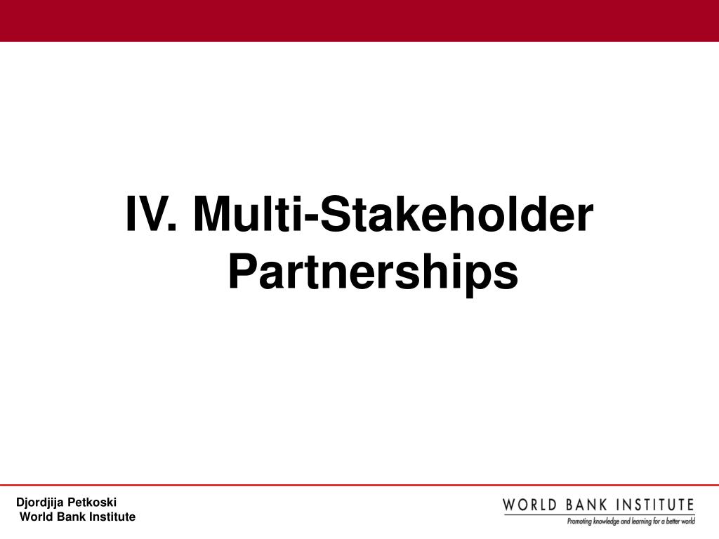PPT - The Role of Business and Multi-Stakeholder Partnerships in Global ...
