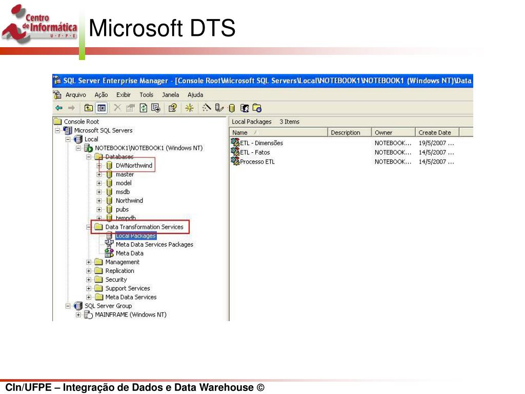 PPT - Ferramentas de ETL Por: Ellison Siqueira (erms) PowerPoint ...