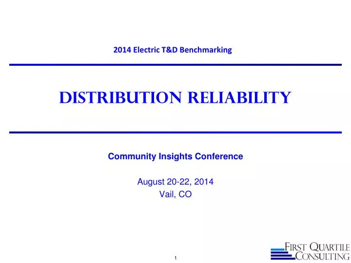 PPT - Distribution Reliability PowerPoint Presentation, free download ...