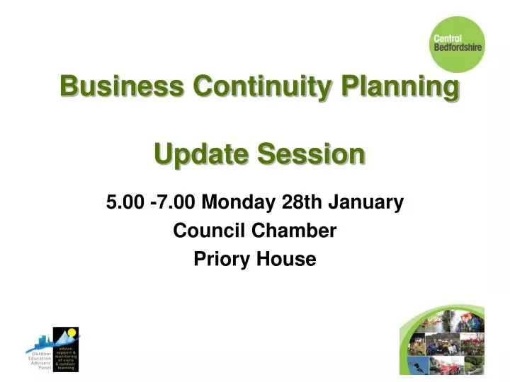 PPT - Business Continuity Planning Update Session PowerPoint ...