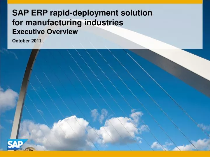 PPT - SAP ERP rapid-deployment solution for manufacturing industries ...