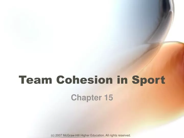 PPT - Team Cohesion in Sport PowerPoint Presentation, free download ...