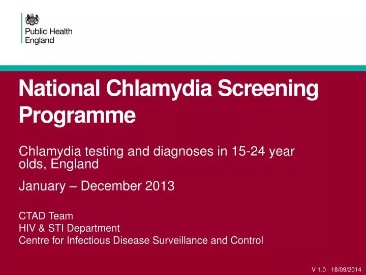 PPT - National Chlamydia Screening Programme PowerPoint Presentation ...