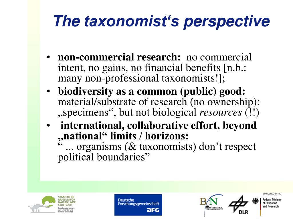 PPT - Non-commercial biodiversity research and benefit sharing ...
