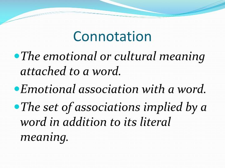 PPT - Connotation and Denotation PowerPoint Presentation - ID:5631223