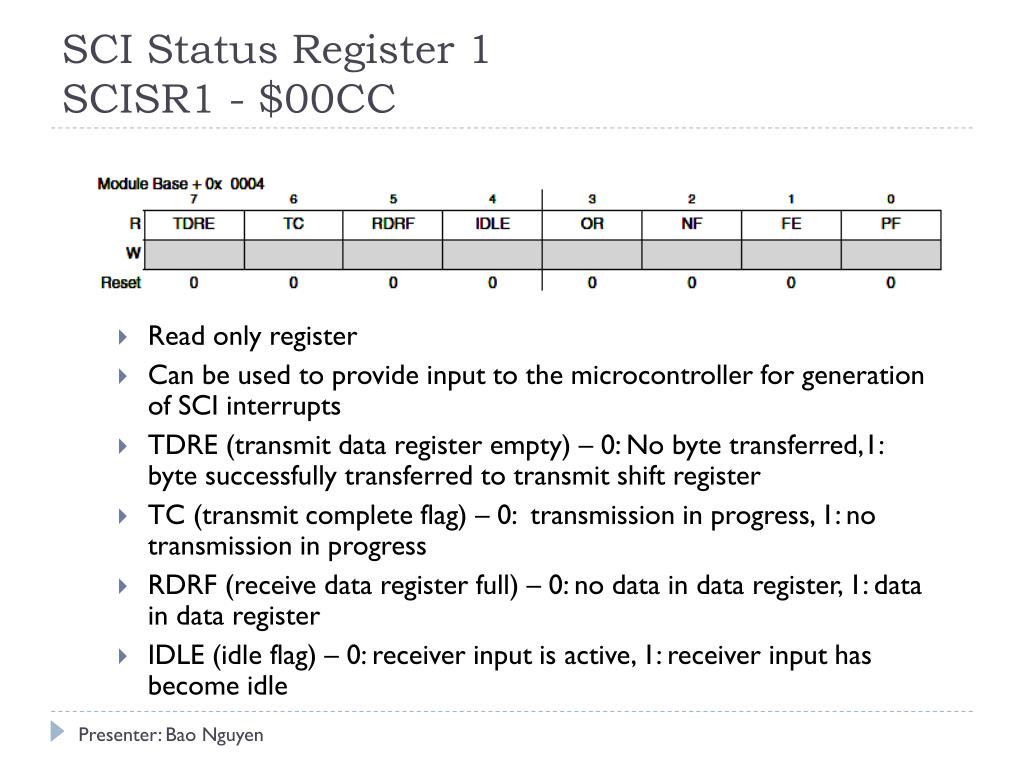 PPT - Serial Communications Interface (SCI) PowerPoint Presentation ...