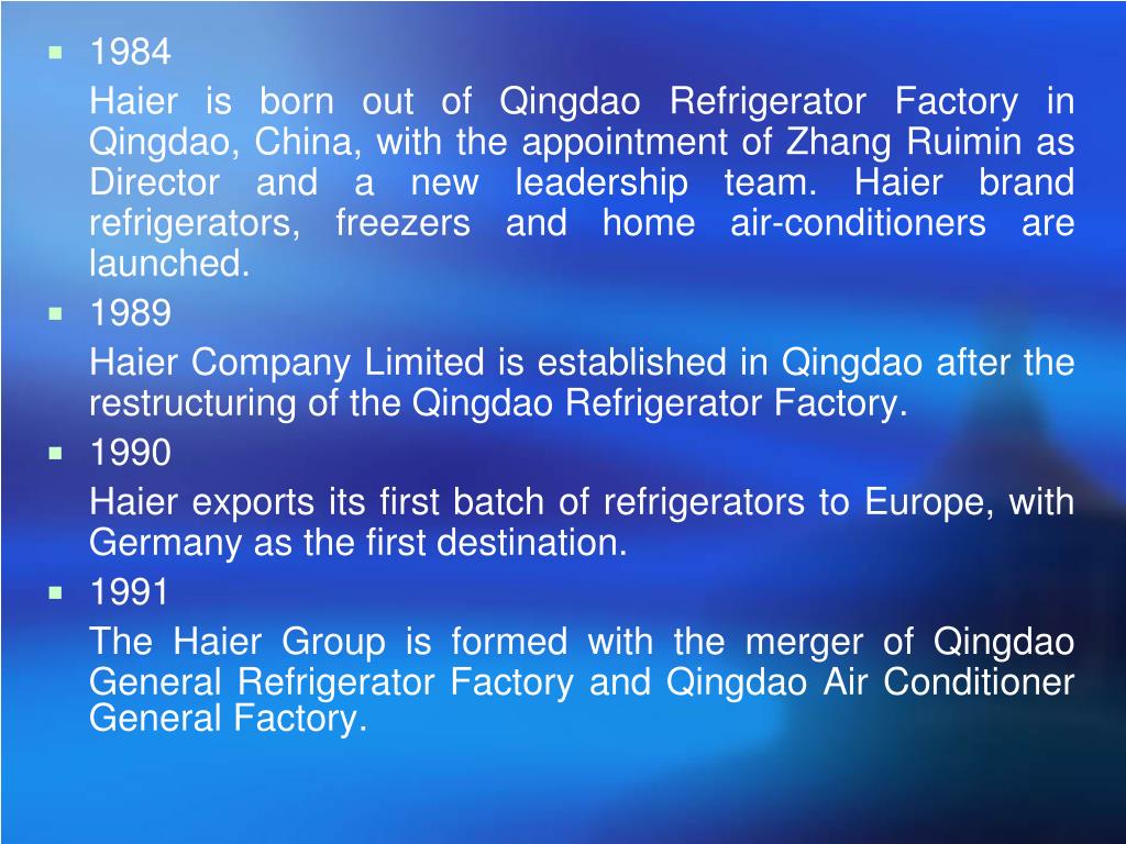 PPT - Corporate Strategy of Haier Group PowerPoint Presentation, free ...