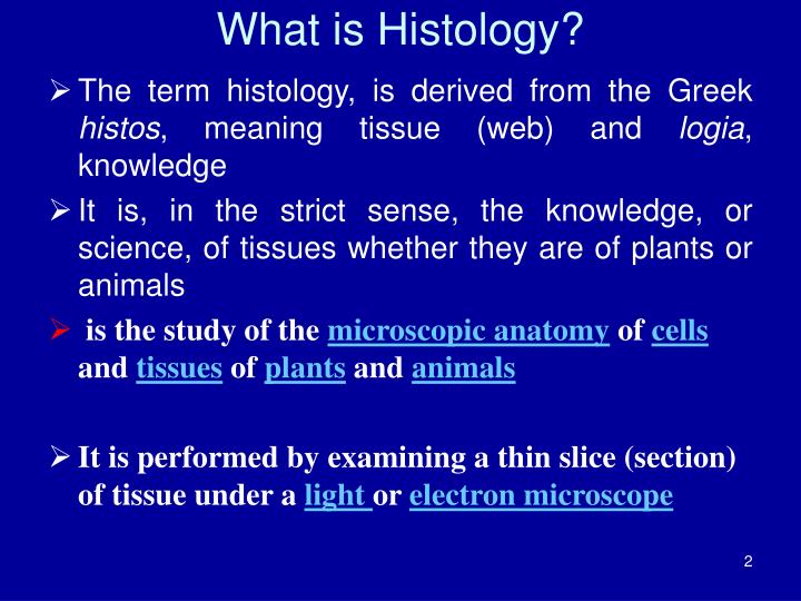 PPT - INTRODUCTION TO HISTOLOGY PowerPoint Presentation - ID:5632792