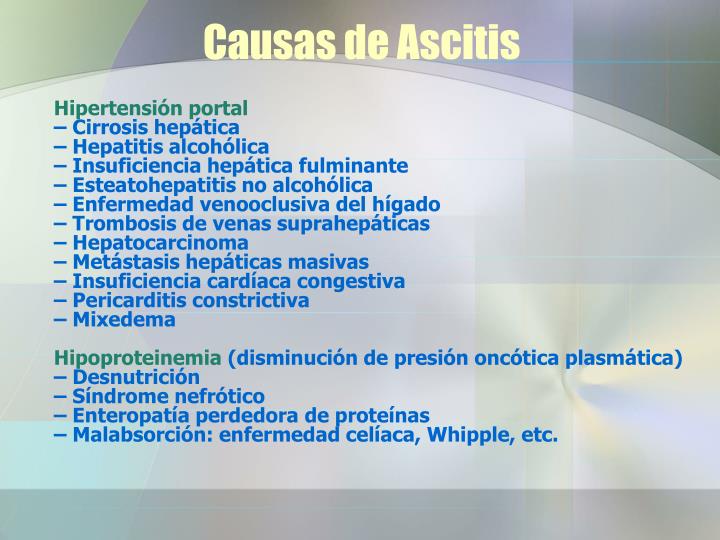 PPT - Ascitis PowerPoint Presentation - ID:5633061