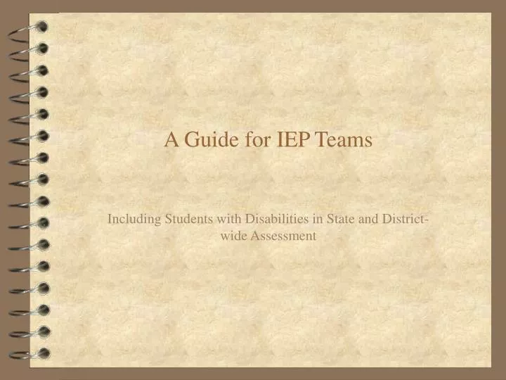 PPT - A Guide for IEP Teams PowerPoint Presentation, free download - ID ...