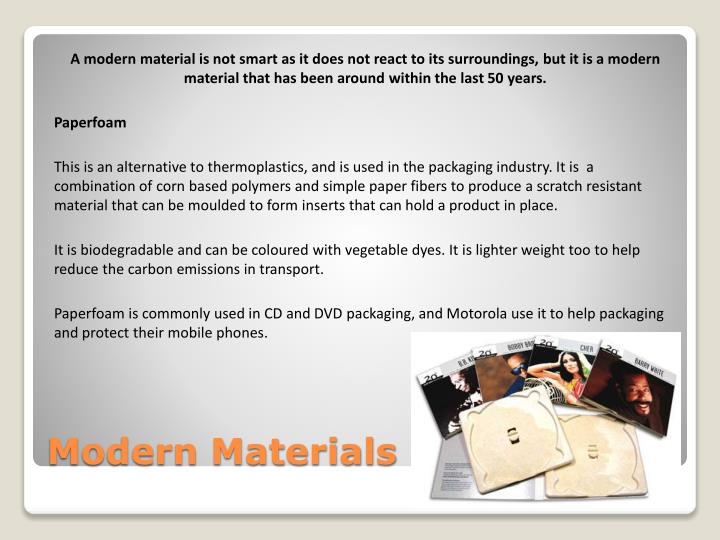 PPT - GCSE Graphic Products Smart and Modern Materials PowerPoint ...
