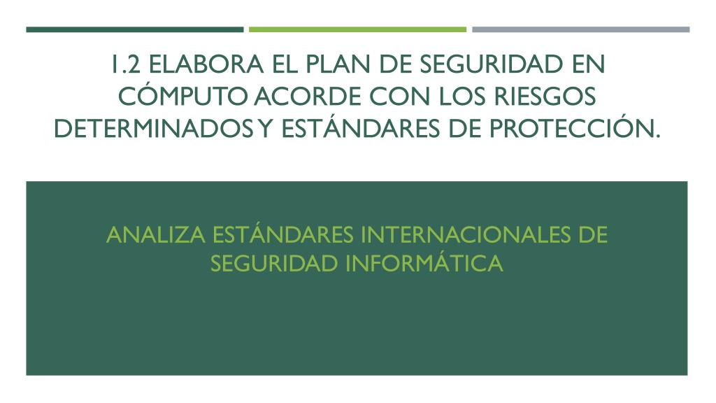 PPT - Analiza estándares internacionales de seguridad informática ... PPT - Analiza estándares internacionales de seguridad informática ...
