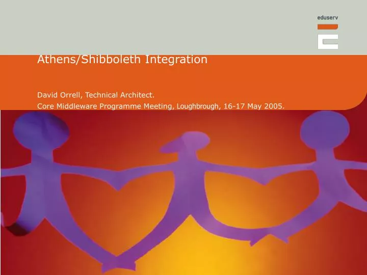 PPT - Athens/Shibboleth Integration PowerPoint Presentation, free ...