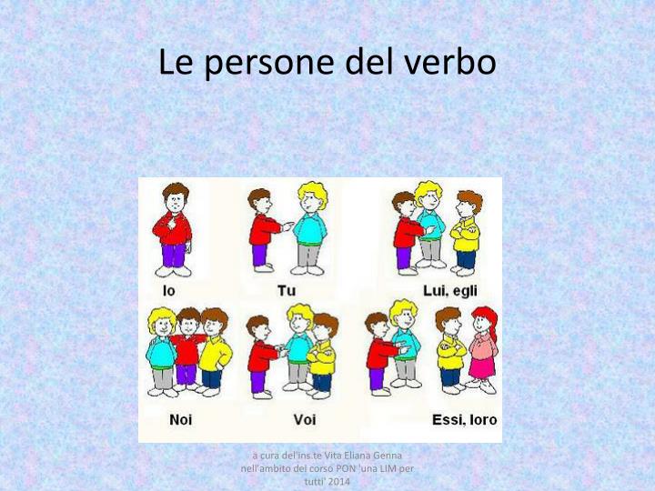 PPT - IL VERBO PowerPoint Presentation - ID:5634833