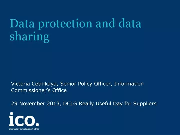 PPT - Data protection and data sharing PowerPoint Presentation, free ...