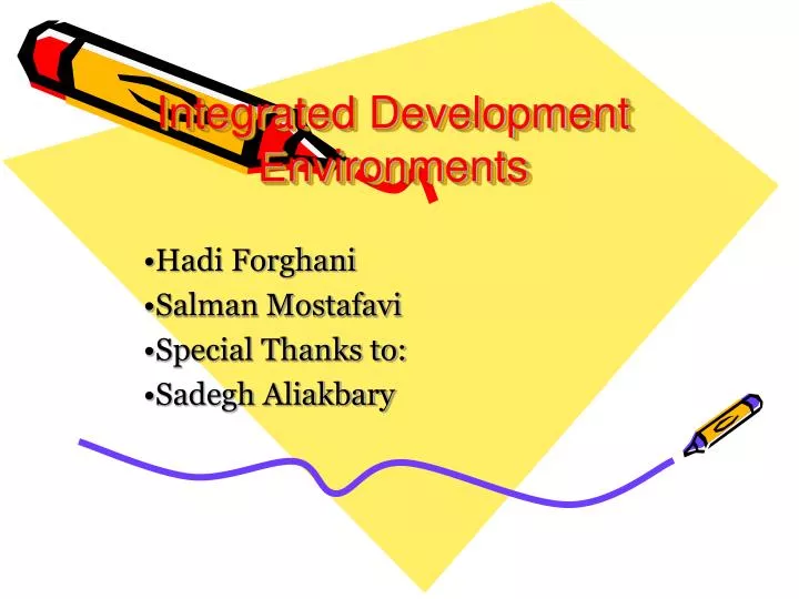 PPT - Integrated Development Environments PowerPoint Presentation, free ... PPT - Integrated Development Environments PowerPoint Presentation, free ...