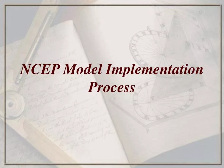 PPT - NCEP Model Implementation Process PowerPoint Presentation, free ...