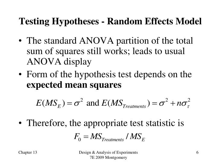 PPT - Design of Engineering Experiments - Experiments with Random ...