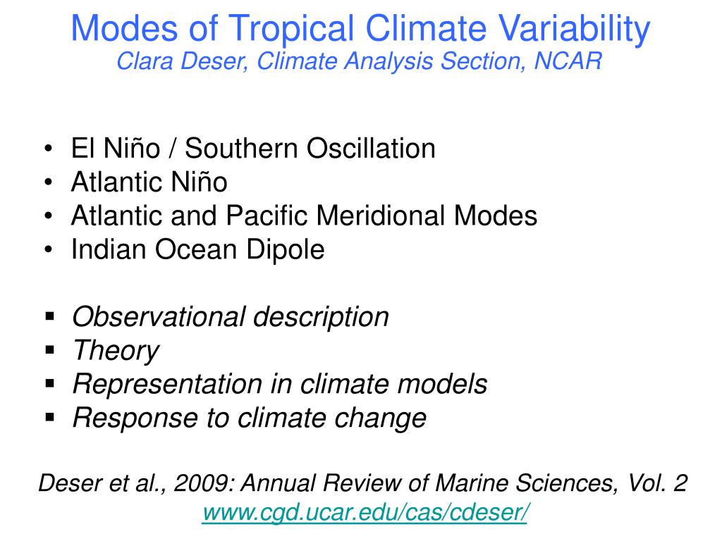 PPT - Modes of Tropical Climate Variability PowerPoint Presentation ... PPT - Modes of Tropical Climate Variability PowerPoint Presentation ...