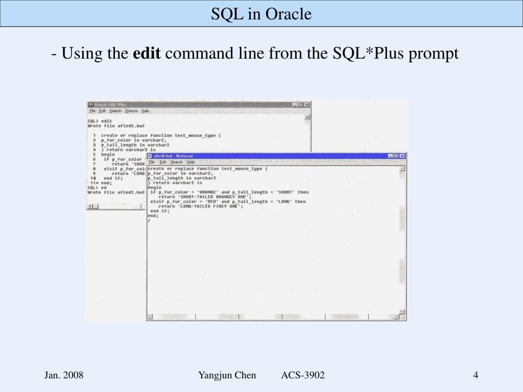 Ppt Developing Stored Procedures And Functions Using Sqlplus To Create Procedures And 9174
