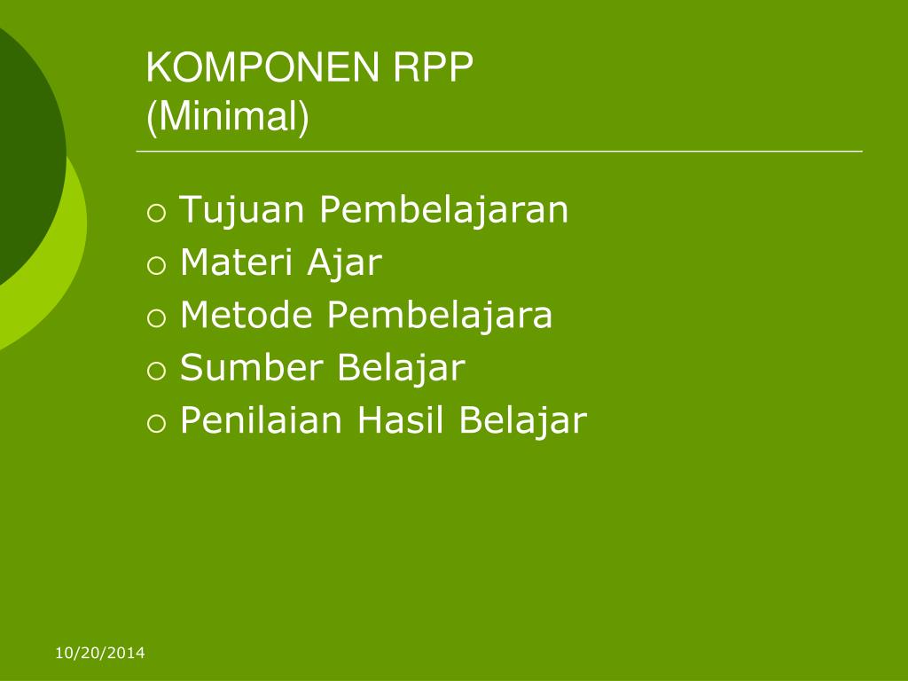 PPT - Penyusunan RENCANA PELAKSANAAN PEMBELAJARAN (RPP) PowerPoint ...