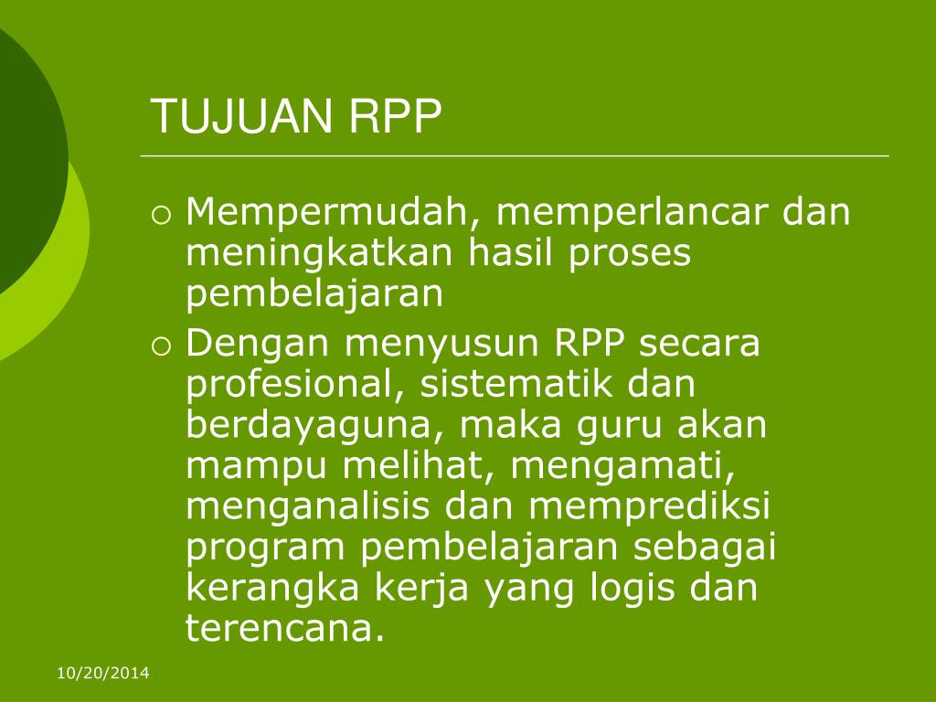 PPT - Penyusunan RENCANA PELAKSANAAN PEMBELAJARAN (RPP) PowerPoint ...