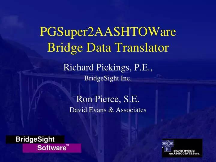 PPT - PGSuper2AASHTOWare Bridge Data Translator PowerPoint Presentation ...