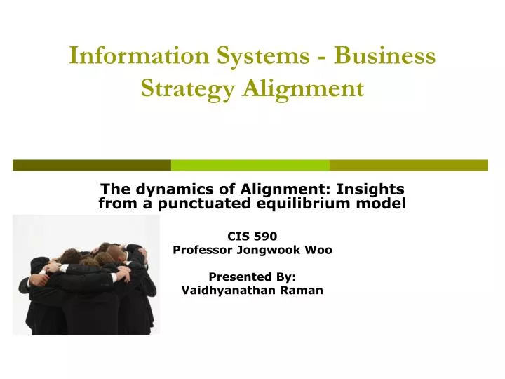 PPT - Information Systems - Business Strategy Alignment PowerPoint ...
