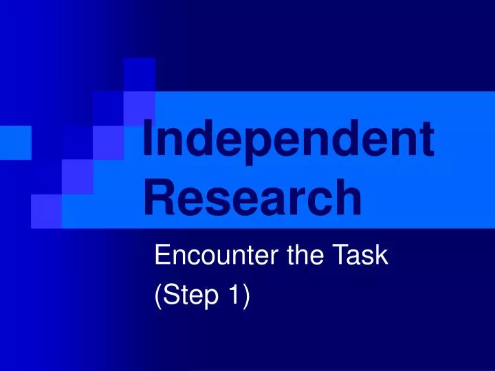 PPT - Independent Research PowerPoint Presentation, free download - ID ...