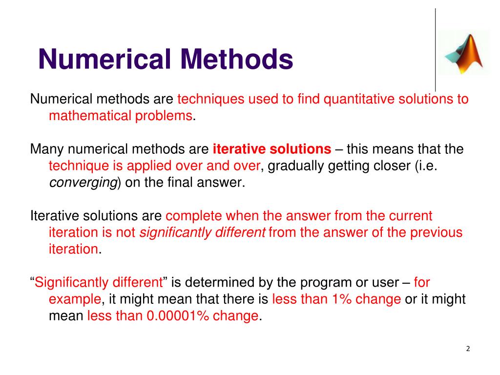 PPT Numerical Methods PowerPoint Presentation Free Download ID 5641752