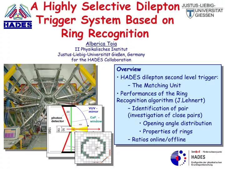 PPT - A Highly Selective Dilepton Trigger System Based on Ring ...