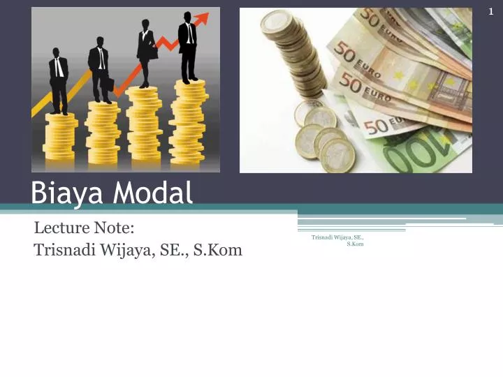 PPT - Biaya Modal PowerPoint Presentation, free download - ID:5642457