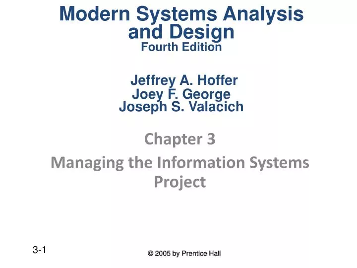 PPT - Chapter 3 Managing the Information Systems Project PowerPoint ...