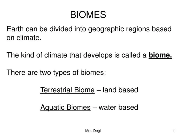 PPT - BIOMES PowerPoint Presentation, free download - ID:5643760