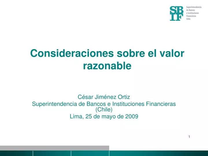 PPT - Consideraciones sobre el valor razonable PowerPoint Presentation ...