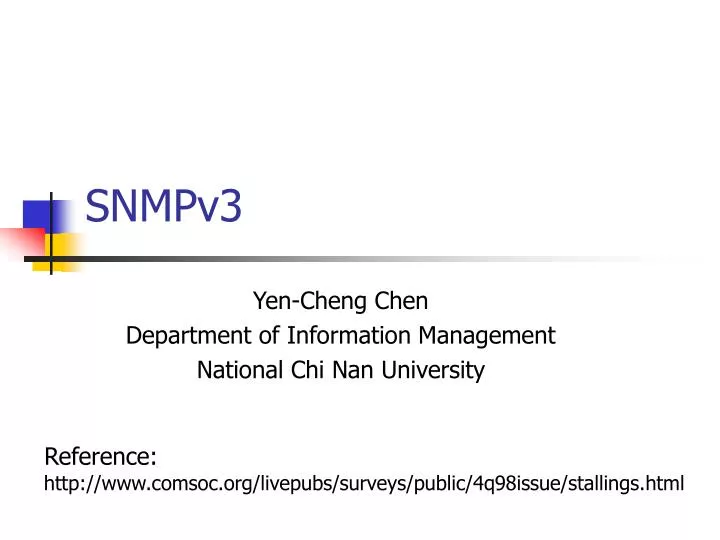 PPT - SNMPv3 PowerPoint Presentation, free download - ID:5644033