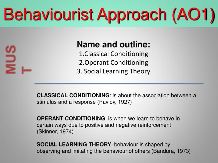PPT - The Behaviourist approach PowerPoint Presentation - ID:5644304
