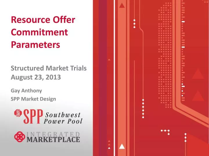 PPT - Resource Offer Commitment Parameters PowerPoint Presentation ...