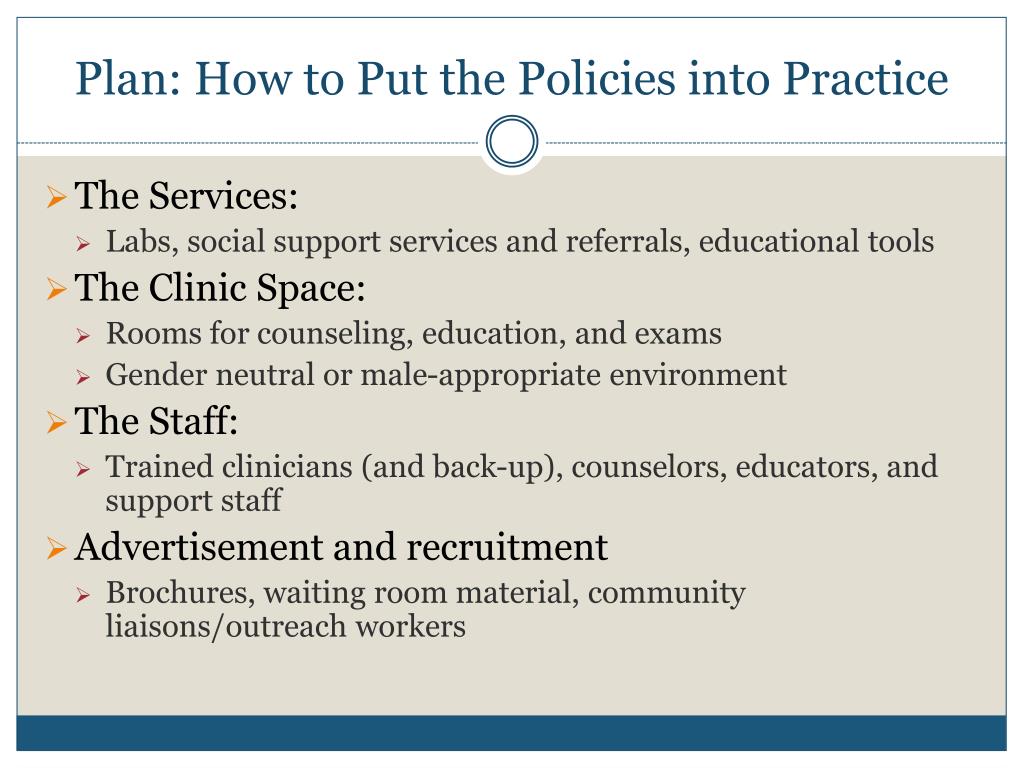 PPT - Purpose, Policies, and Plans Bringing Men’s Reproductive ...