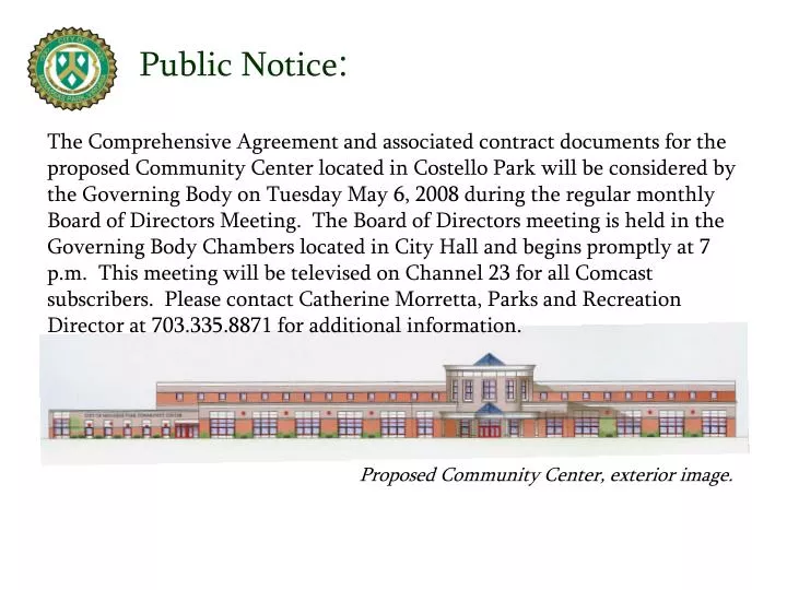 PPT - Public Notice : PowerPoint Presentation, free download - ID:5644777