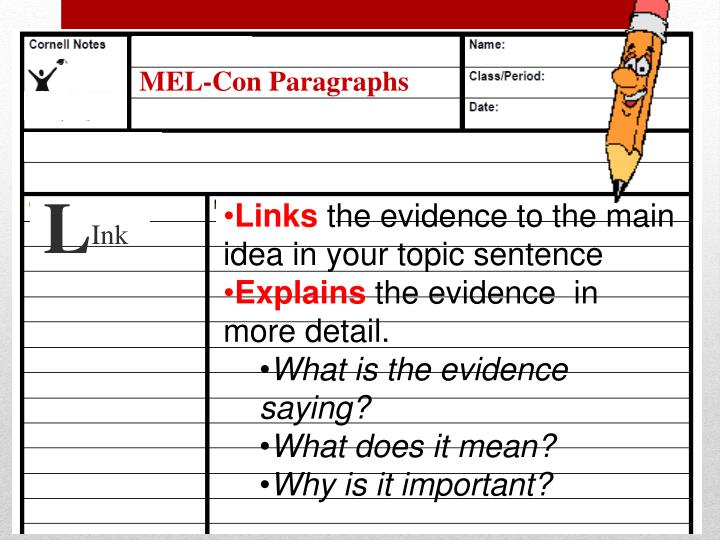 PPT - How to Write a MEL-Con paragraph PowerPoint Presentation - ID:5645050