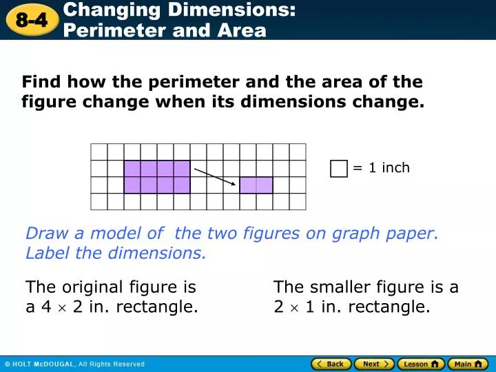 PPT - Find how the perimeter and the area of the figure change when its ...