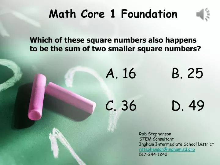 PPT - Math Core 1 Foundation PowerPoint Presentation, free download ...