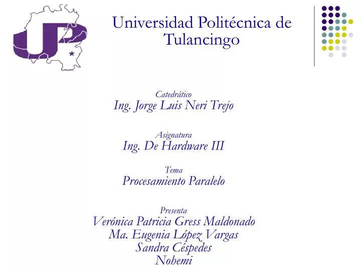 PPT - Universidad Politécnica de Tulancingo PowerPoint Presentation ...