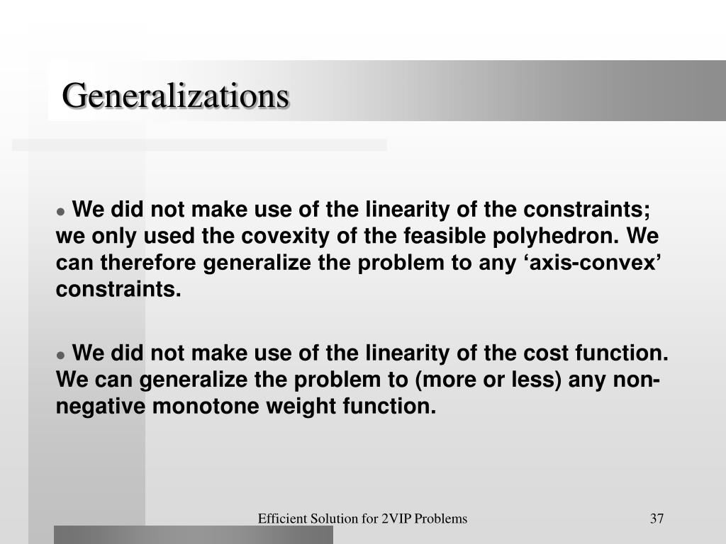 Ppt Efficient Solutions For 2 Variables Per Constraint Integer Programming Problems Powerpoint