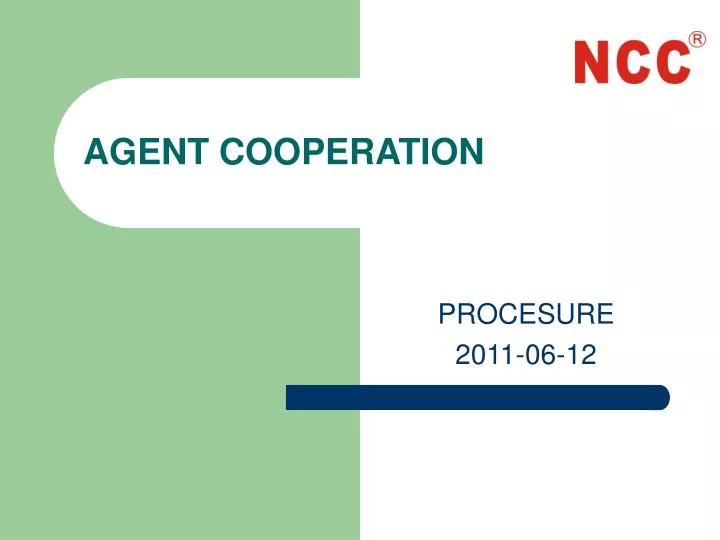 PPT - AGENT COOPERATION PowerPoint Presentation, free download - ID:5646283