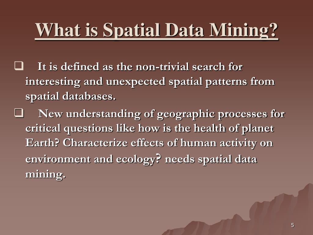 PPT DATA STRUCTURES USED IN SPATIAL DATA MINING PowerPoint 
