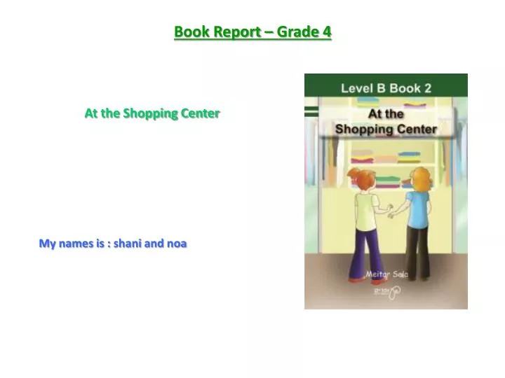 PPT - Book Report – Grade 4 PowerPoint Presentation, free download - ID ...