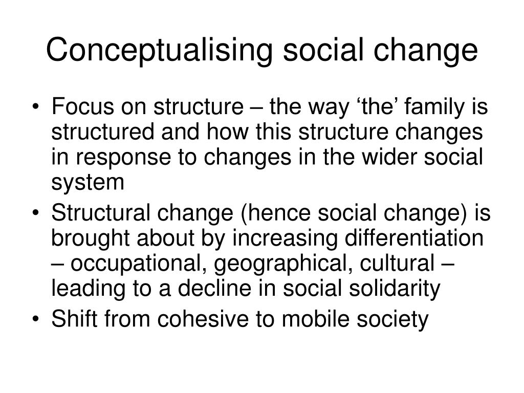 PPT - Families, communities and social change: then and now PowerPoint ...
